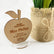 Wooden Apple Plaque with stand Gift Teachers Day End of Term Christmas ...
