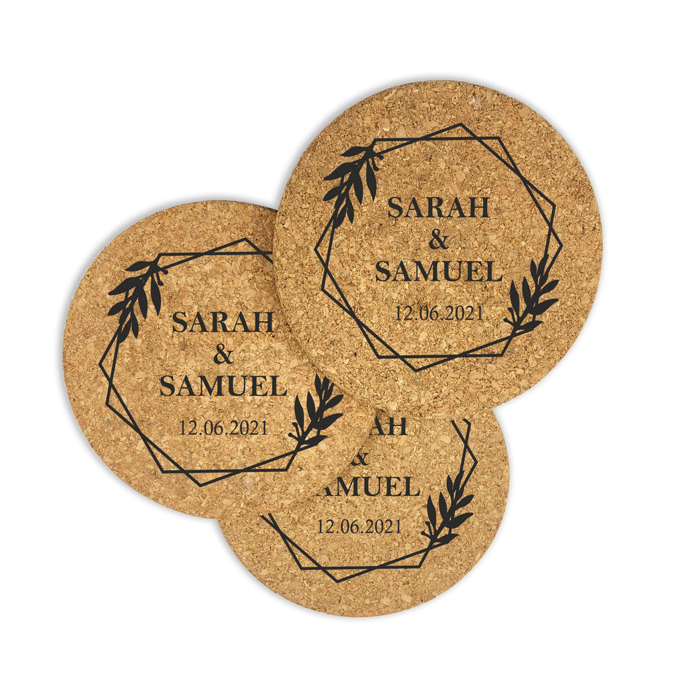 Cork Coasters New Home Wedding – The Engraving Shop